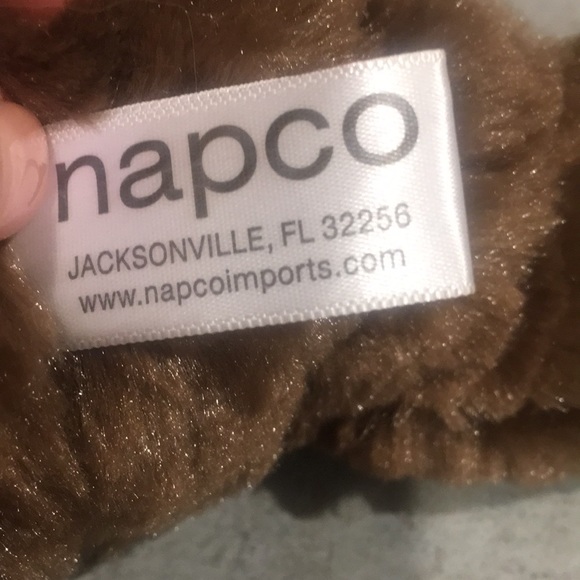 Napco Imports | Toys | Nwt Brown Teddy Bear Neck Bow Tie Ribbon New ...